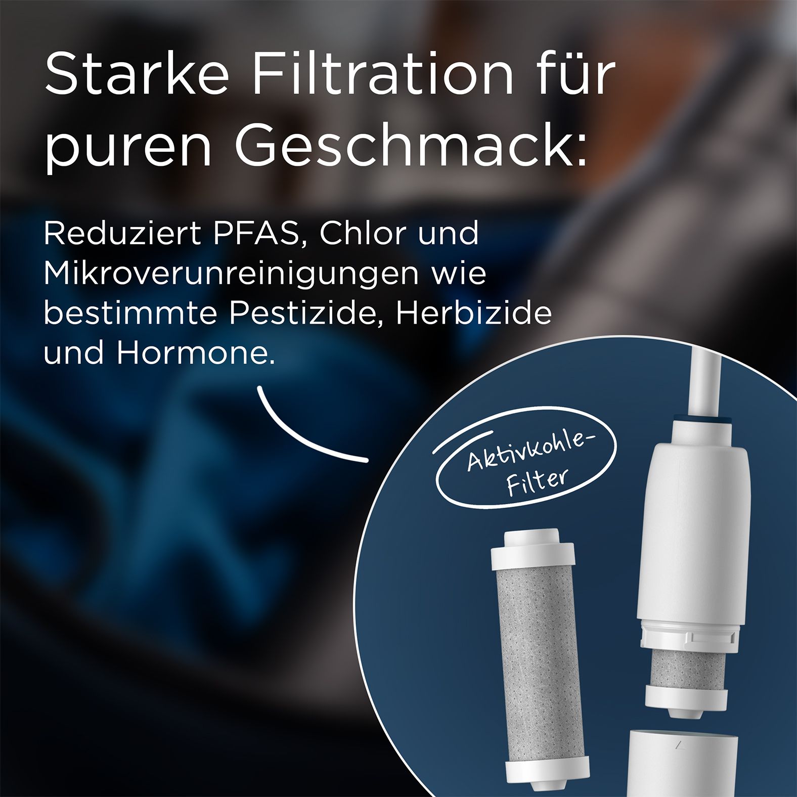 BRITA LARQ iQ Filter-Trinkflasche – smart & selbstreinigend